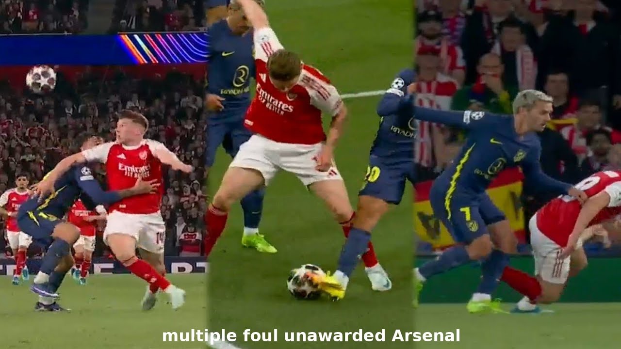 VAR CONFIRMES MULTIPLE FOULS SUFFERED BY ARSENAL FORWARDS UNAWARDED IN ...