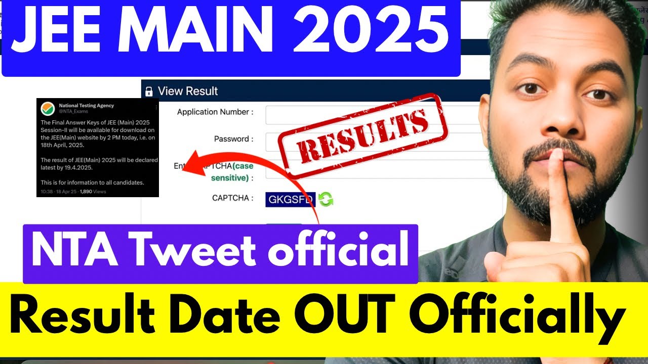 NTA Urgent ‼️Result Timing OUT|Jee Main 2025 Result Date out|JEE Main ...