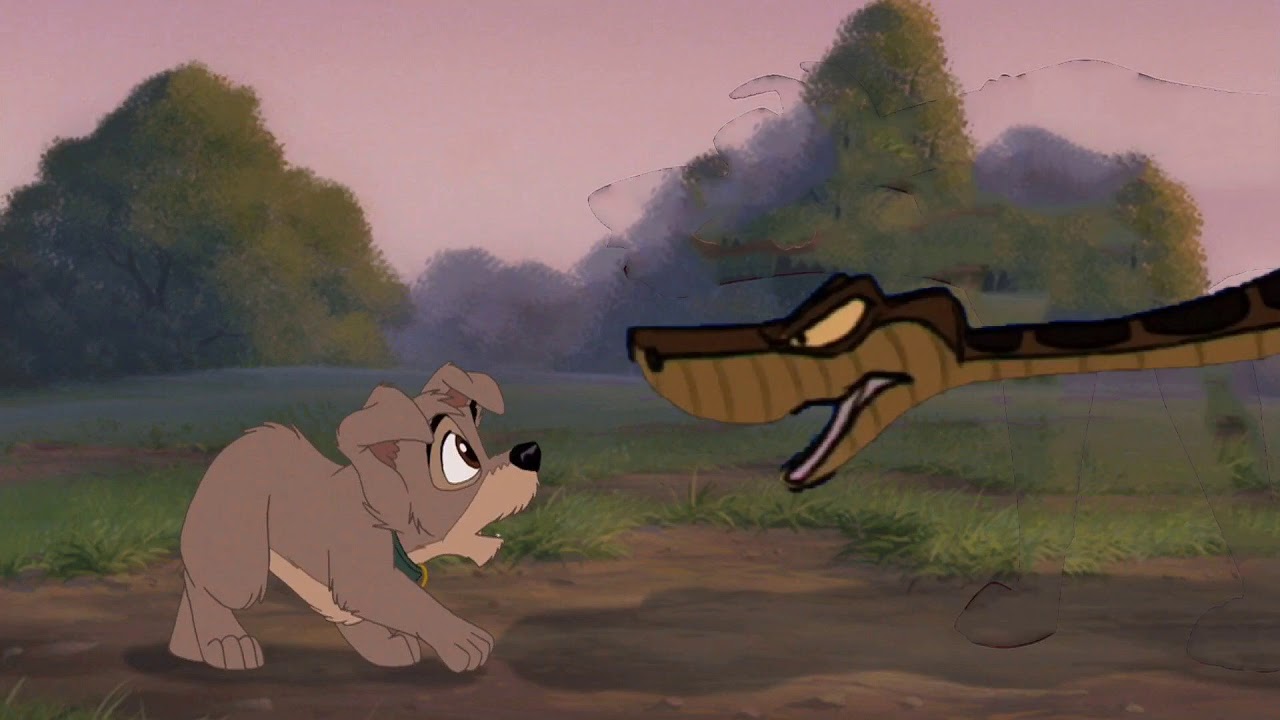 Scamp saves Zoe from Kaa - YouTube