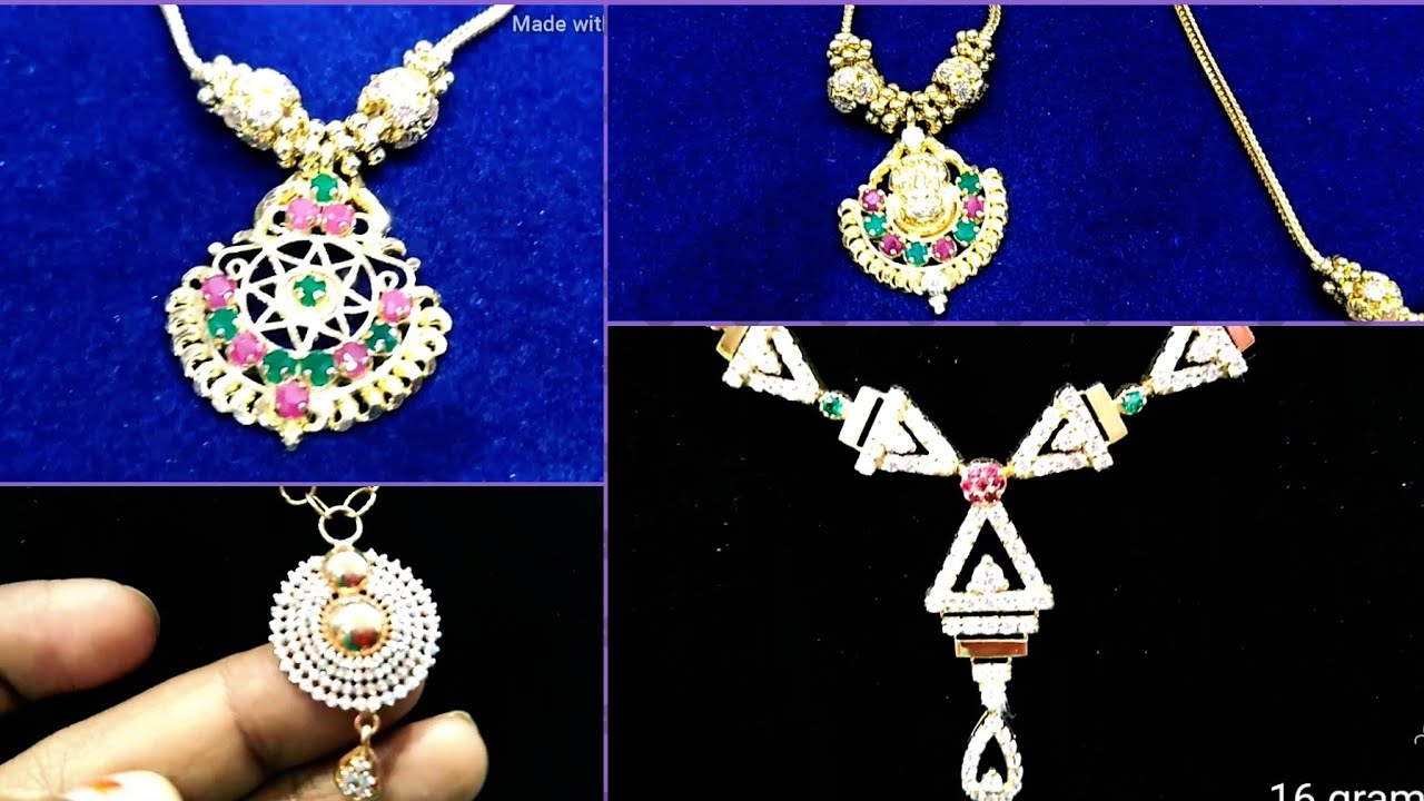 Gold & 14 Carat Gold Chain Jewellery Sets|Latest Light Weight Gold ...