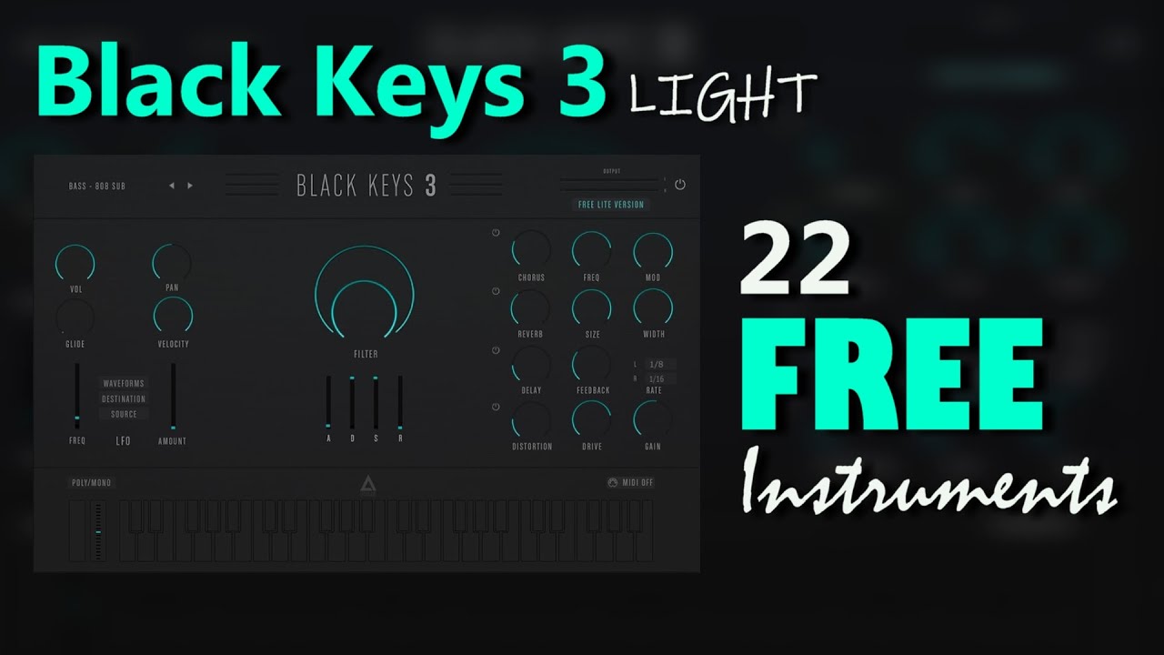 Black Keys 3 Light | 22 FREE Instruments - YouTube