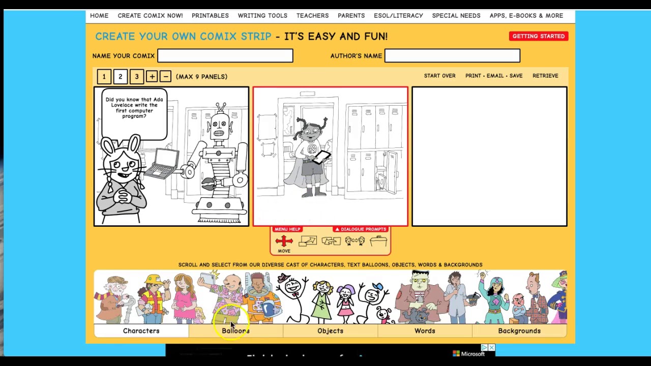 Tutorial - Make Beliefs Comix - YouTube