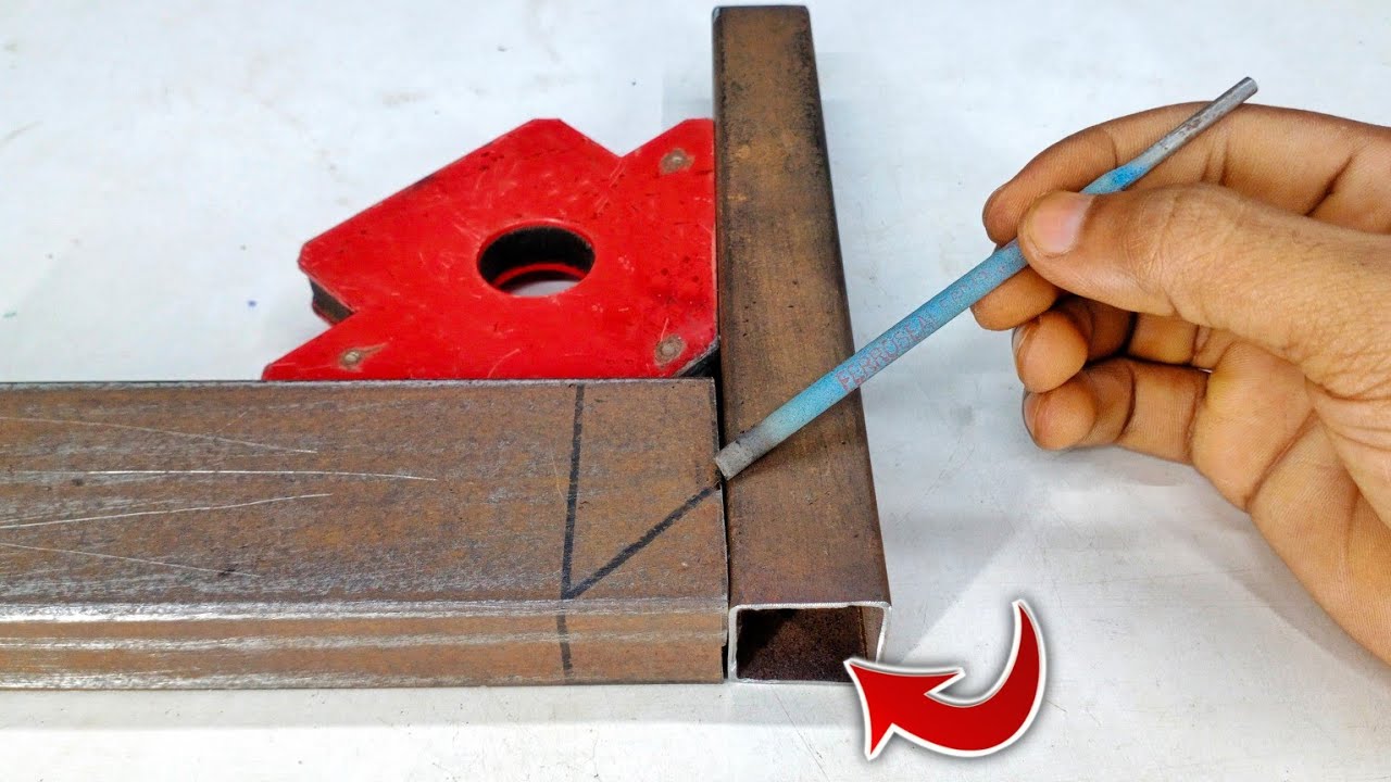 2 type of square tube cutting trick // 90 degree joint - YouTube