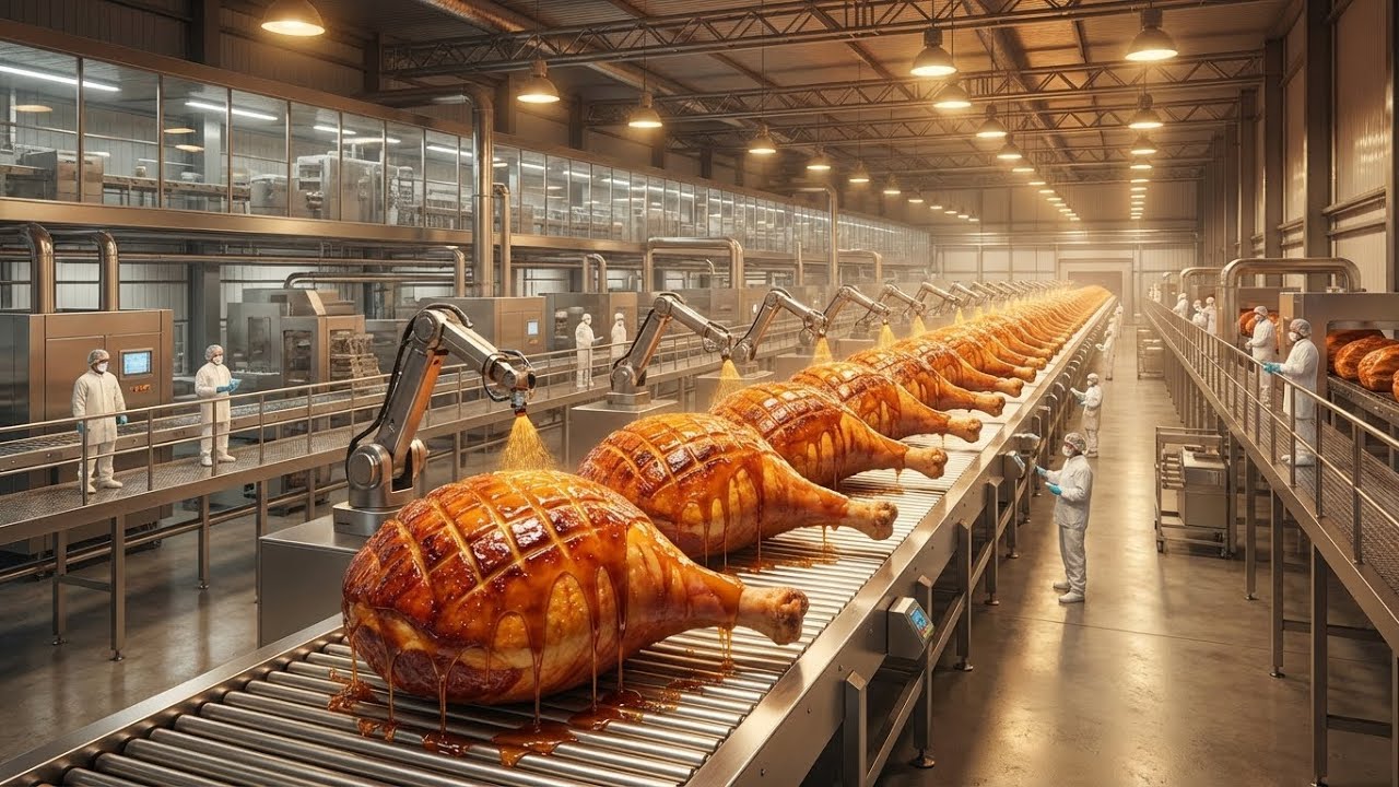 Inside the Holiday Ham Factory: From Raw Pork to Honey-Glazed Spirals ...