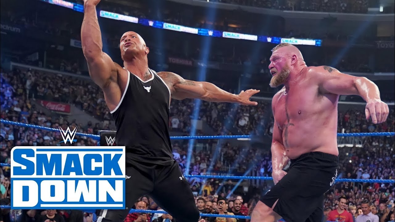 The Rock vs broack lesnar wwe full match #wwe2k22 - YouTube