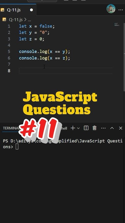 #11 : JavaScript Questions Series #coding #webdevelopment #codingsimplifiedspace # ...