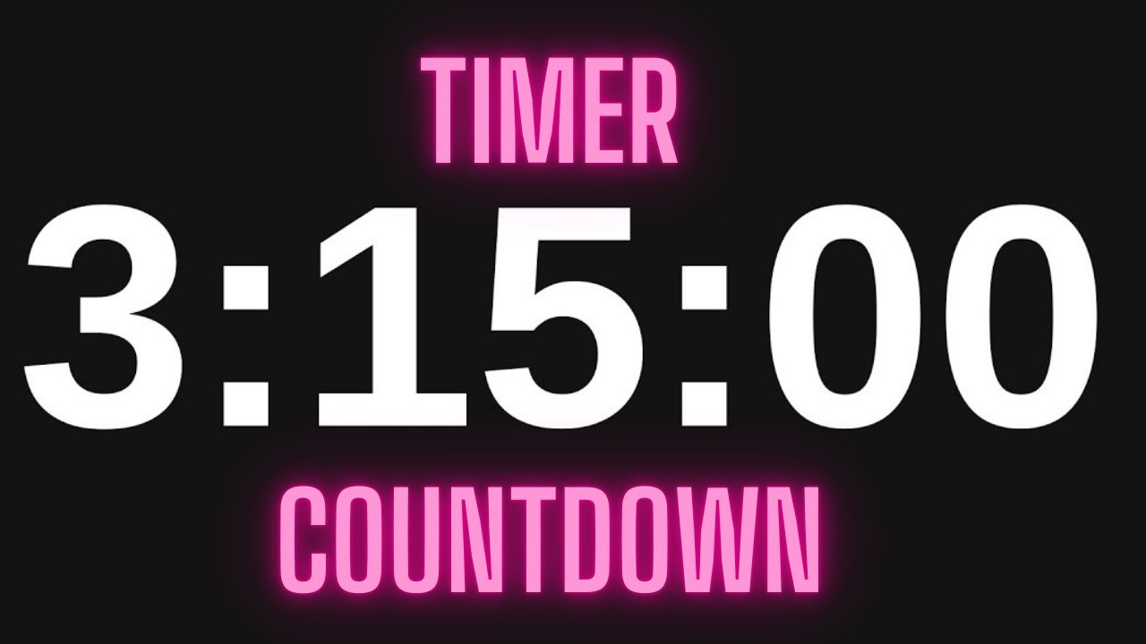 3 Hour 15 MinutesTimer Countdown ULTIMATE Study -3 Giờ 15 phút Đếm ...