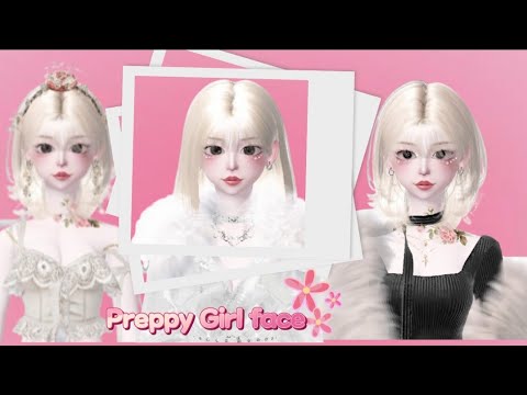 Zepeto Face Tutorial |Korean Preppy Face Customisation Tutorial - YouTube