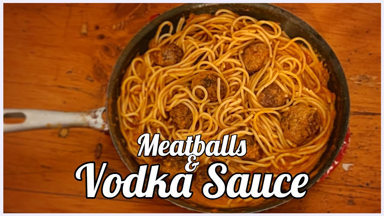 Homemade Meatballs & Vodka Sauce - YouTube