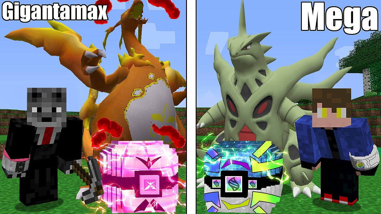 *NOVO* Lucky Pixelmon 100% de MEGA EVOLUÇÃO vs 100% de GIGANTAMAX com ...