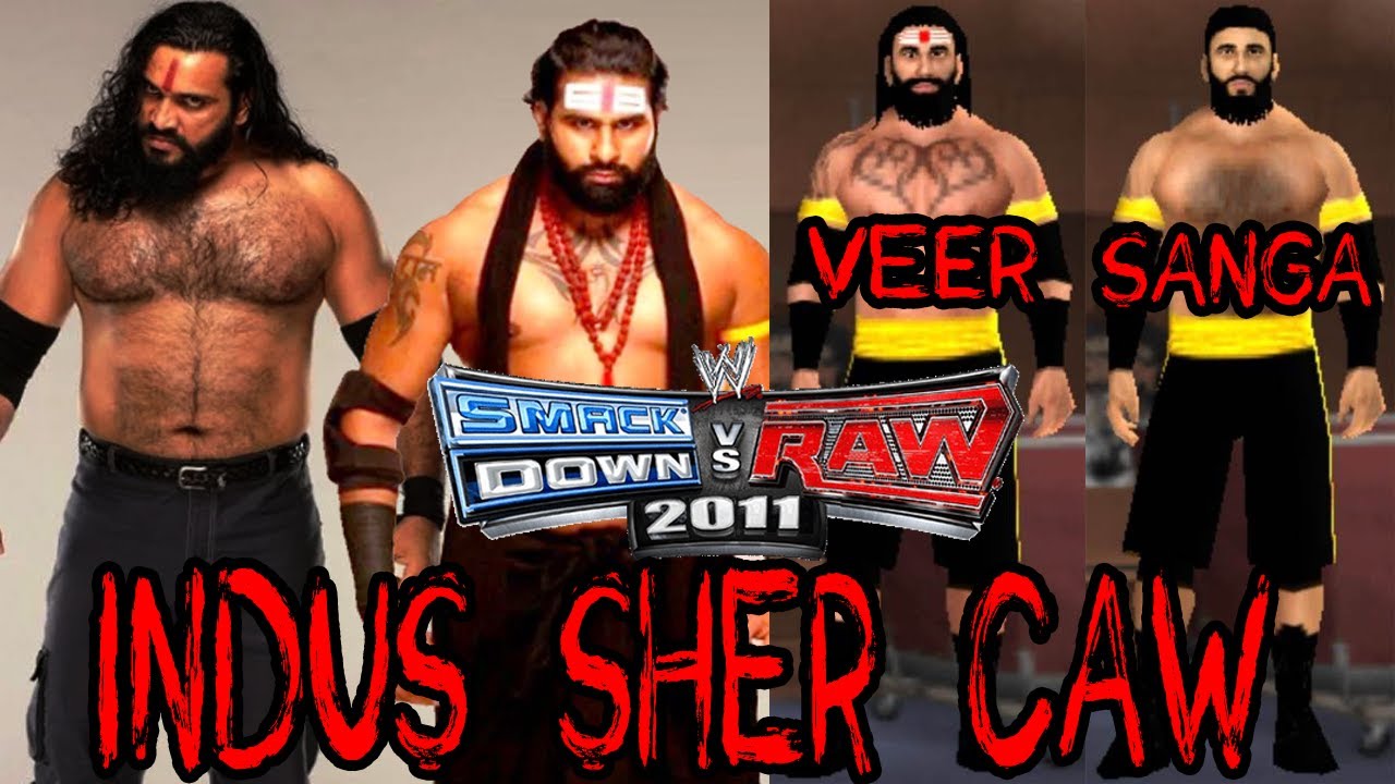 WWE SvR 2011 Indus Sher (Veer Mahaan & Sanga) CAW PSP - YouTube