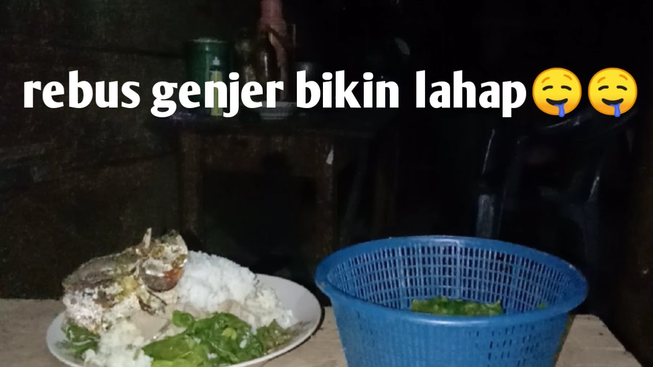 mukbang nasi putih sambal ikan asin 🥵🥵 daun genjer rebus - YouTube