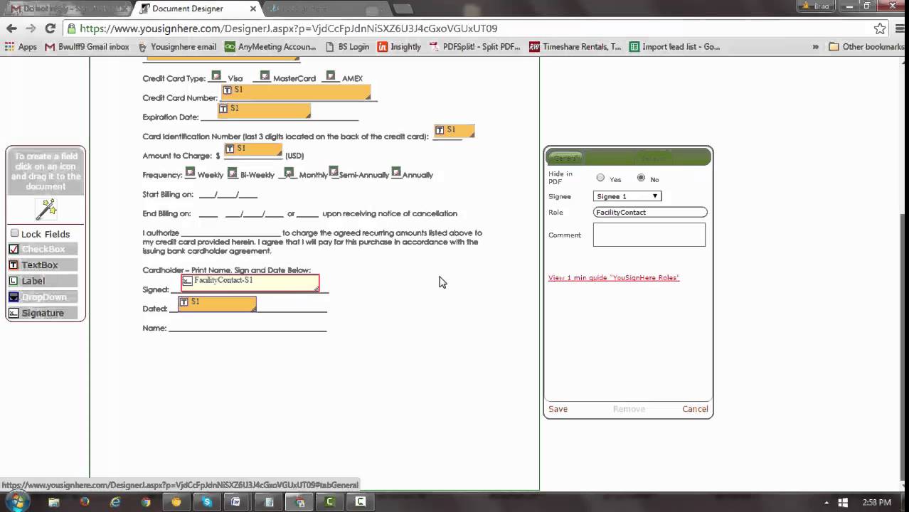 Adding a signature behavior to a document - YouTube