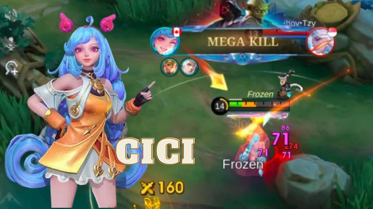 CICI EXP LANE GAMEPLAY | MOBILE LEGENDS - YouTube