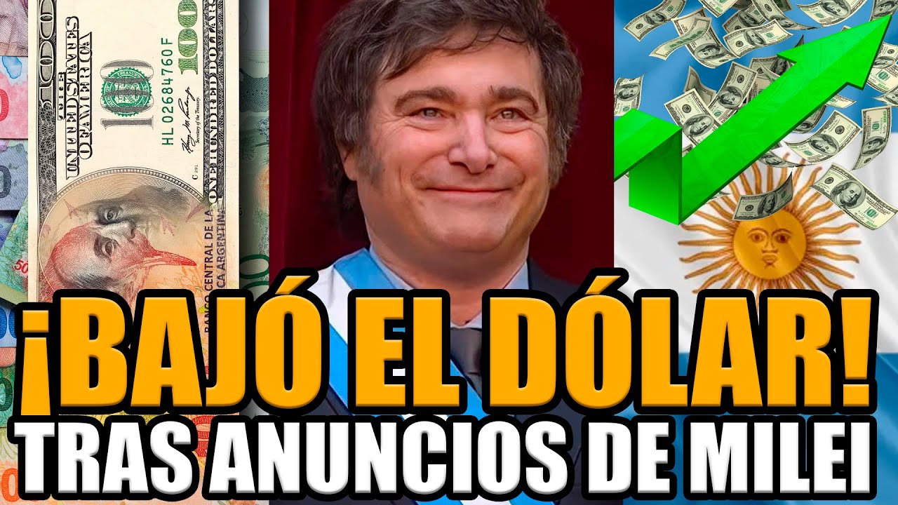 MILEI SORPRENDIÓ A TODOS Y BAJÓ EL DÓLAR DESPUÉS DE SUS ANUNCIOS ...