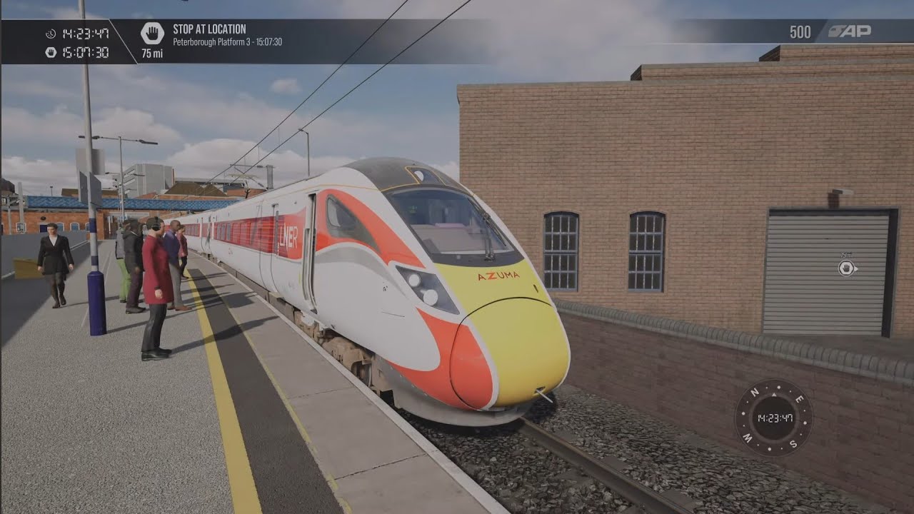 Train Sim World 4 ECML Doncaster to Peterborough Class 801 PS5 gameplay ...