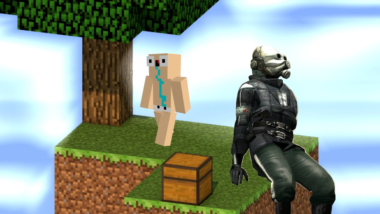 2 Noob playing Skyblock - YouTube