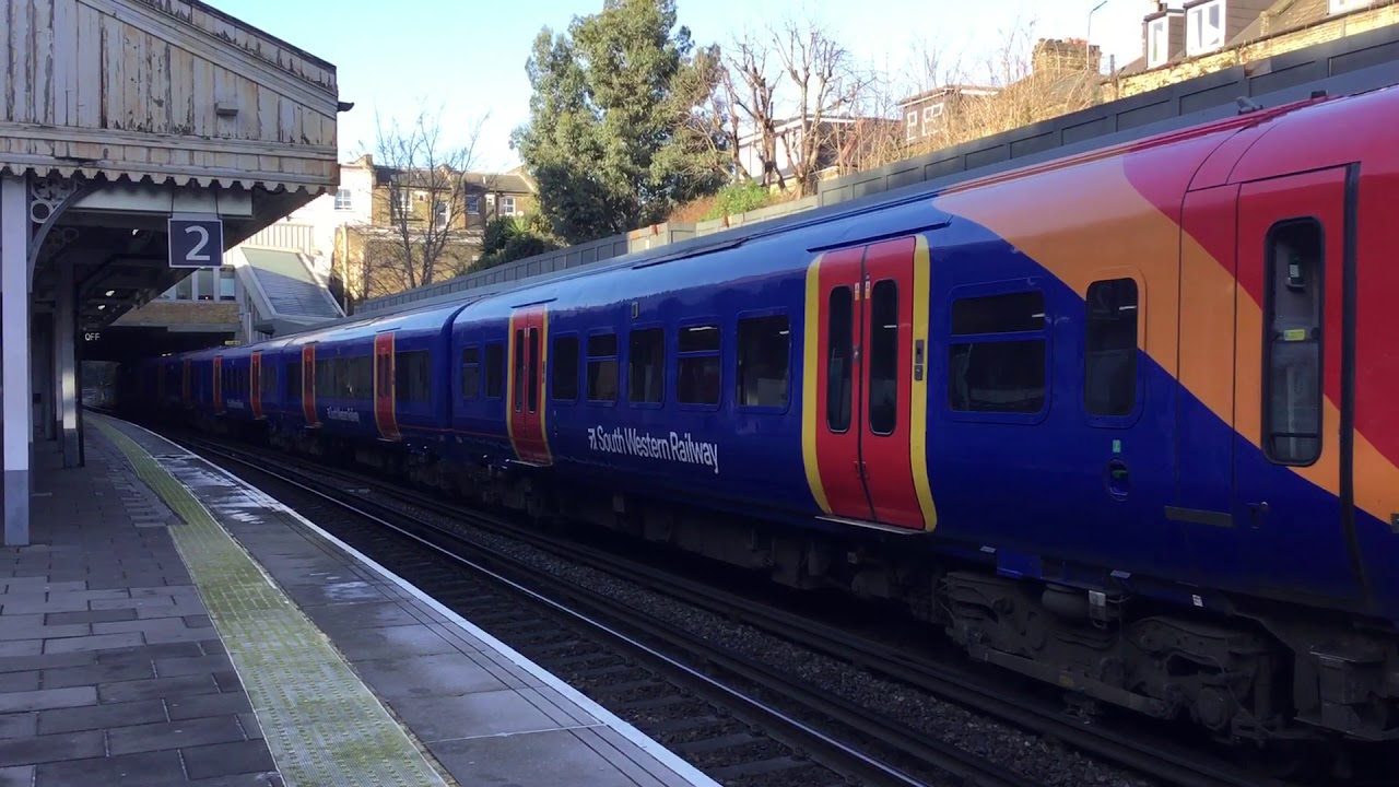 SWR class 458 departs Putney - YouTube