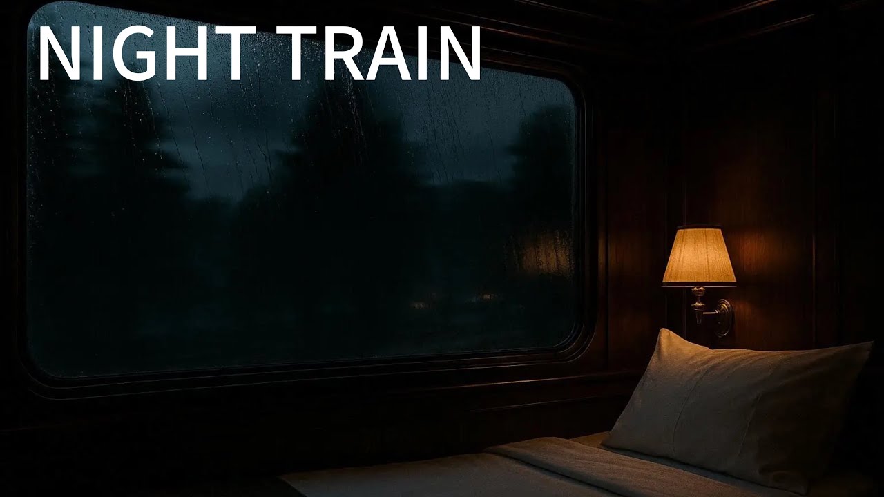 Deep Sleep on a Rainy Night Train | ASMR Train Ambience [No Music] 雨の夜行 ...