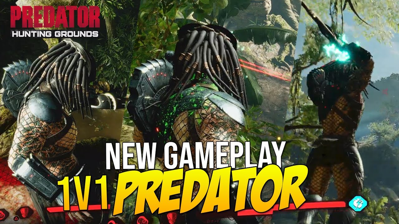 New Predator Hunting Grounds Gameplay "MARINE 1v1 PREDATOR! SMART GUN ...