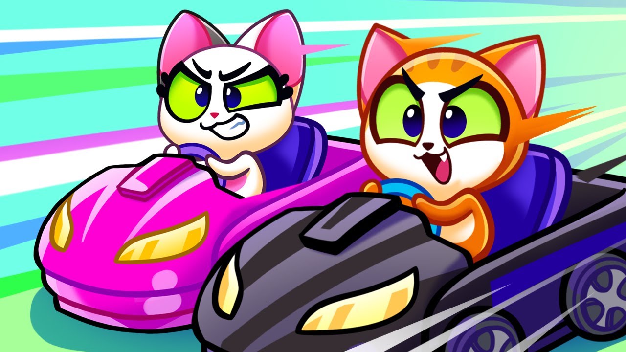 Shopping Cart Song 🏎️😍 Pink VS Black Super Baby Cars 💗🖤 For Kids by ...