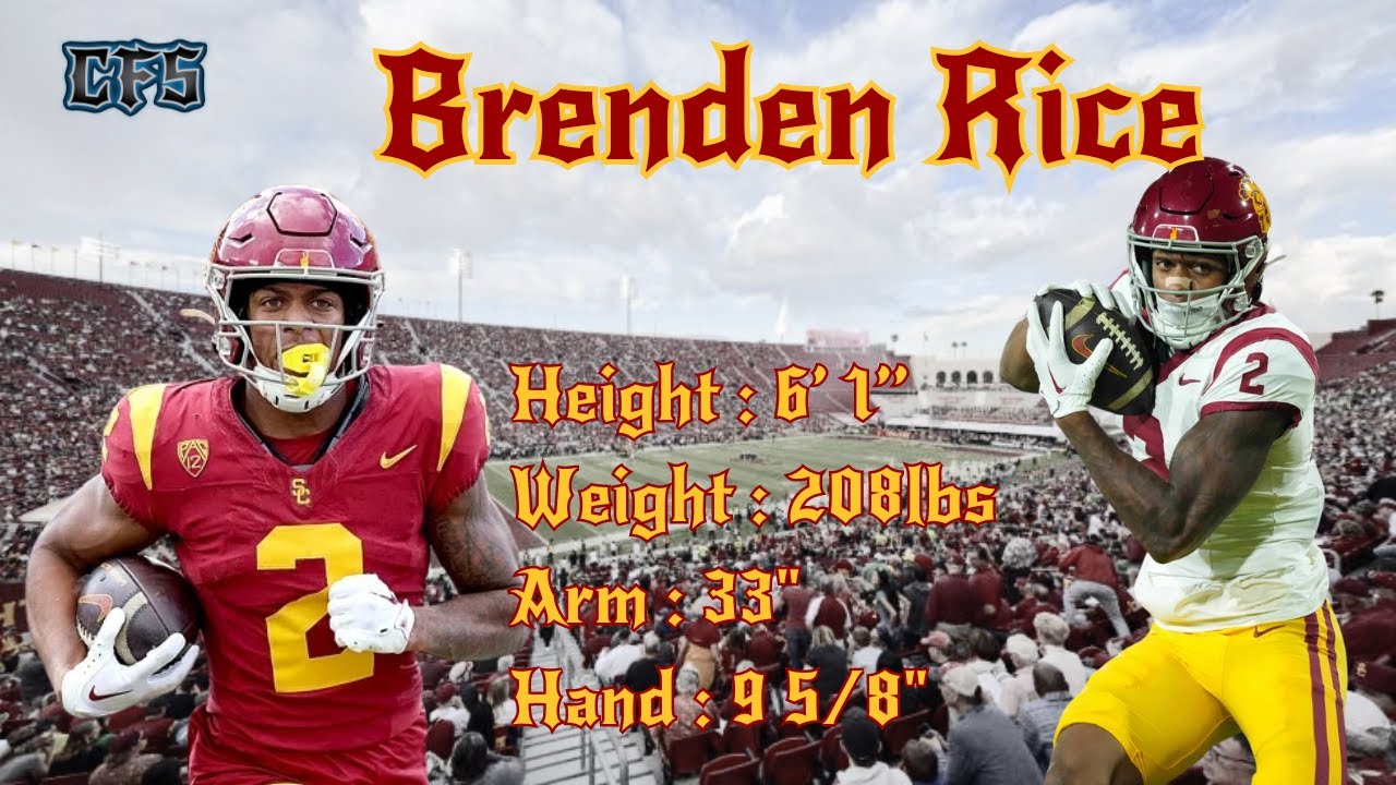 Brenden Rice: Wide Receiver Highlights | USC Trojans' Deep Threat ...