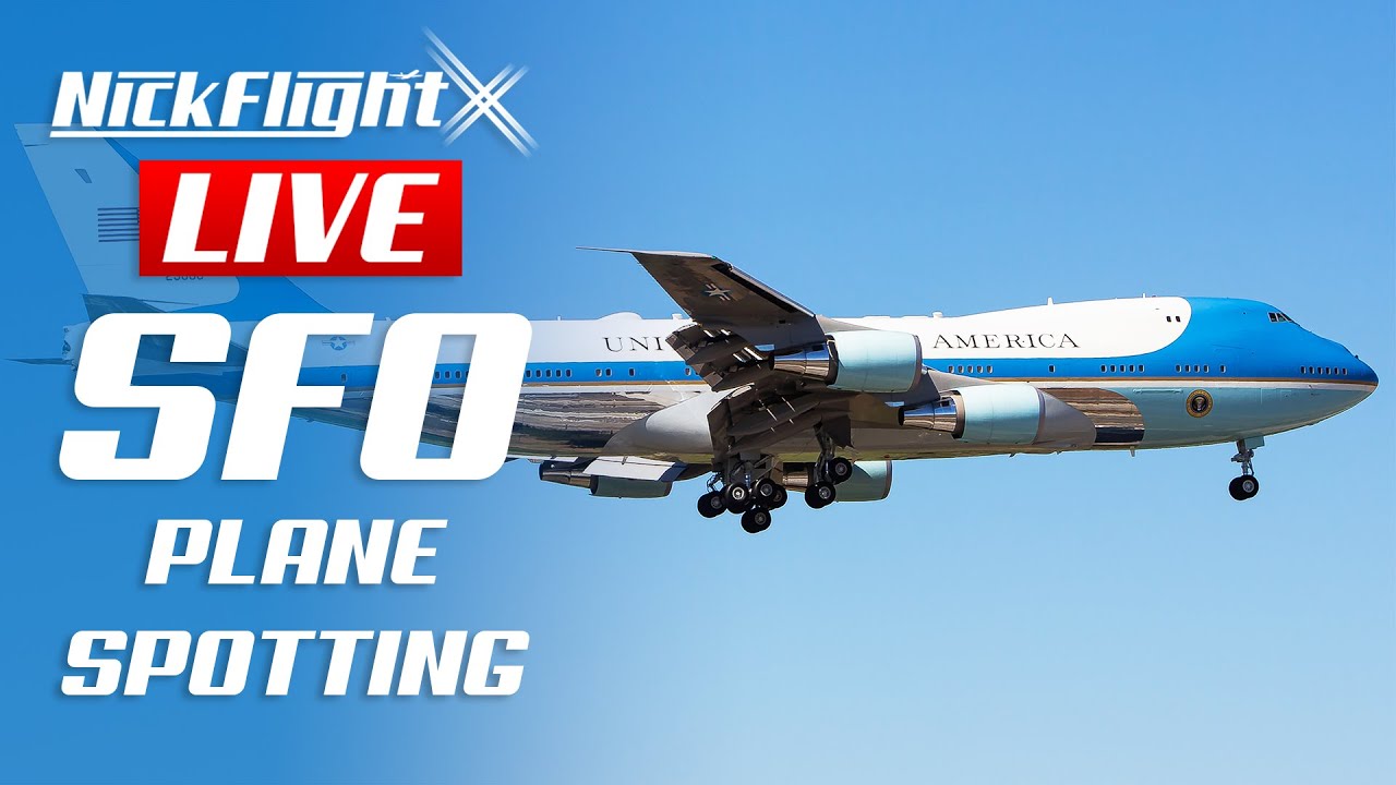🔴 LIVE AIR FORCE ONE at San Francisco International Airport + ATC | SFO ...