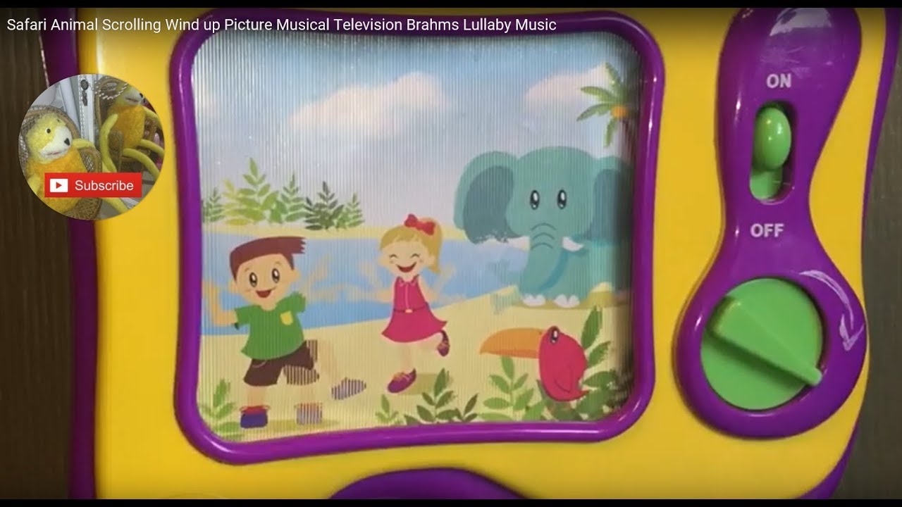 Safari Animal Scrolling Wind up Picture Musical Television Brahms ...
