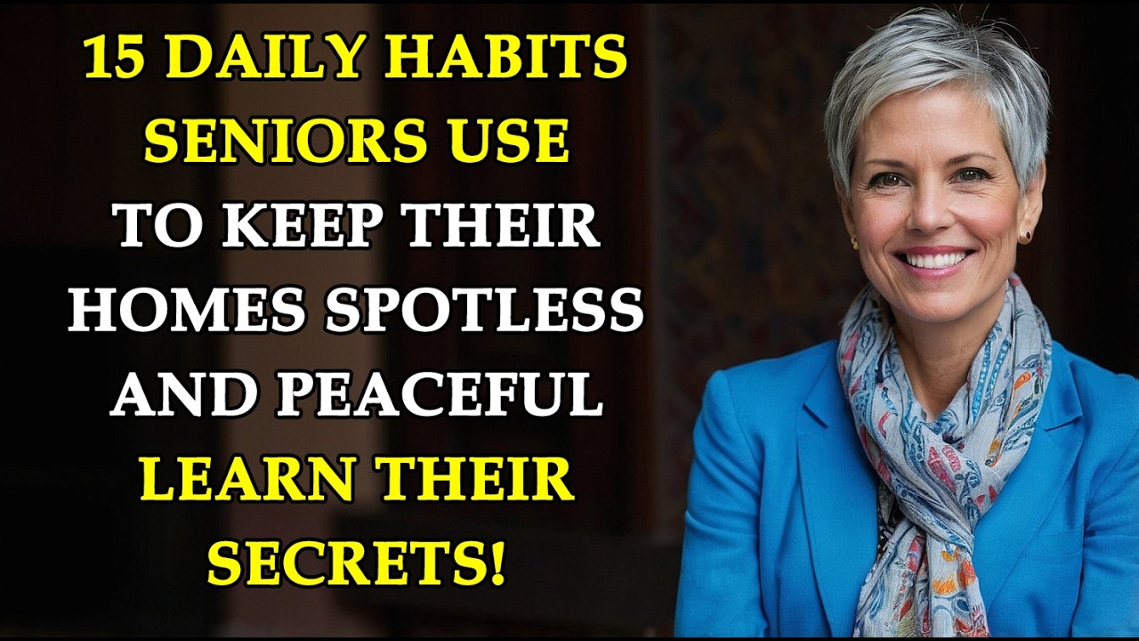 15 DAILY HABITS Seniors Use to Keep Their Homes SPOTLESS and PEACEFUL ...