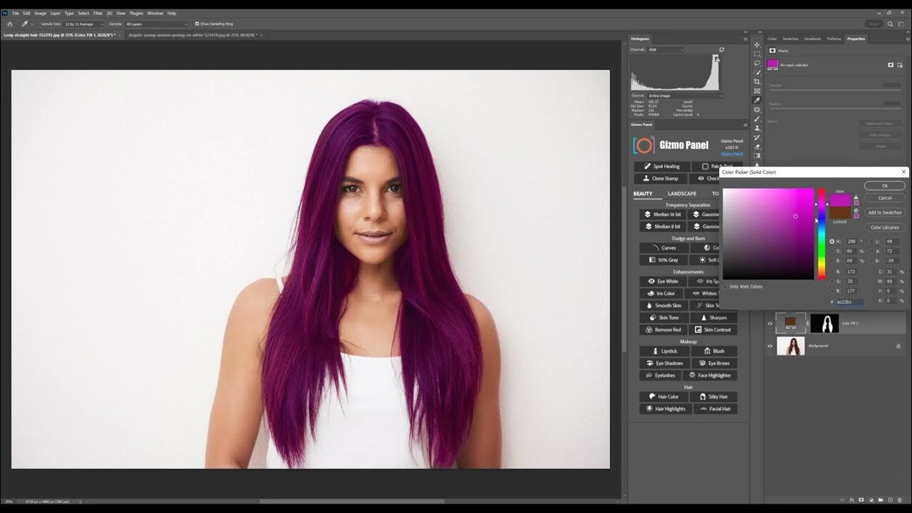 Learn how to change hair color in Adobe Photoshop - Improve your ...