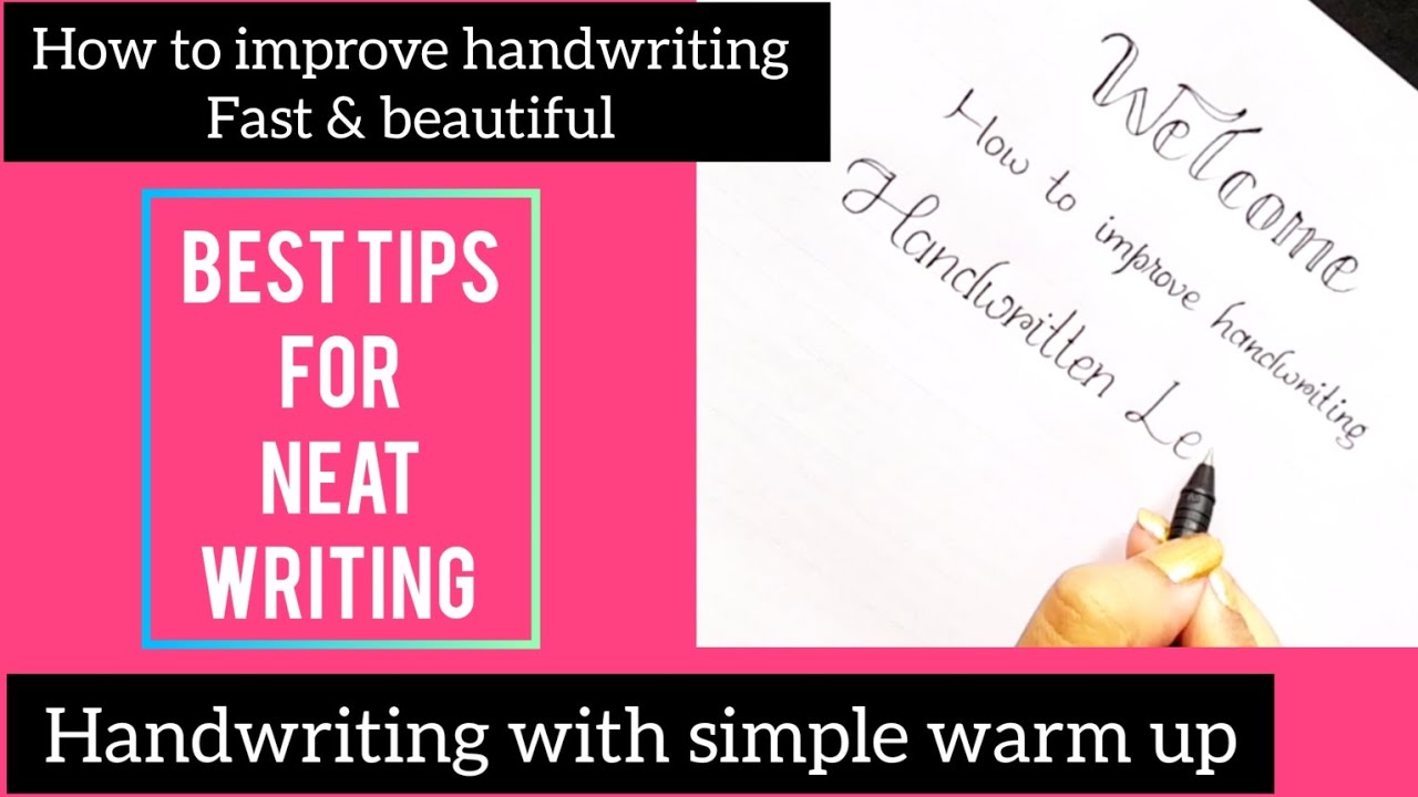 How to improve handwriting with simple warm up exercise || Best tips ...