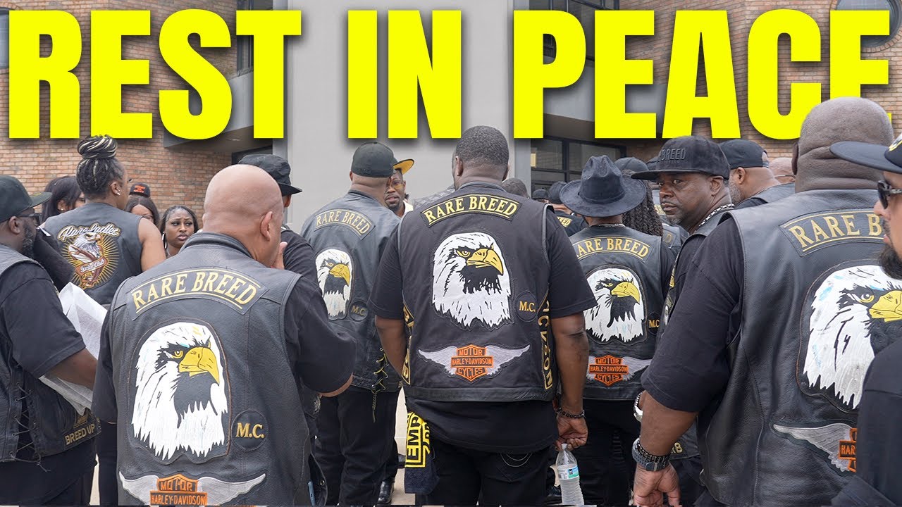 Rare Breed Motorcycle Club Funeral for our Fallen Brother - YouTube