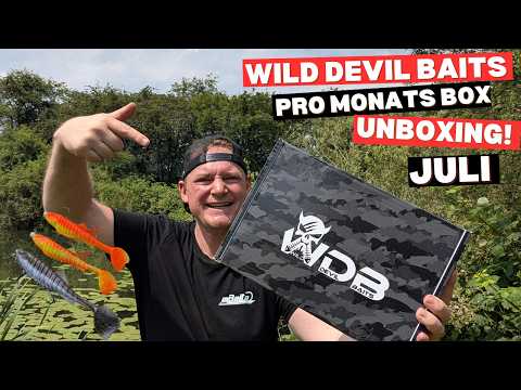 UNBOXING der krassen, neuen JULI Pro Monatsbox von Wild Devil Baits! Raubfischtackle für nur 29,99€!