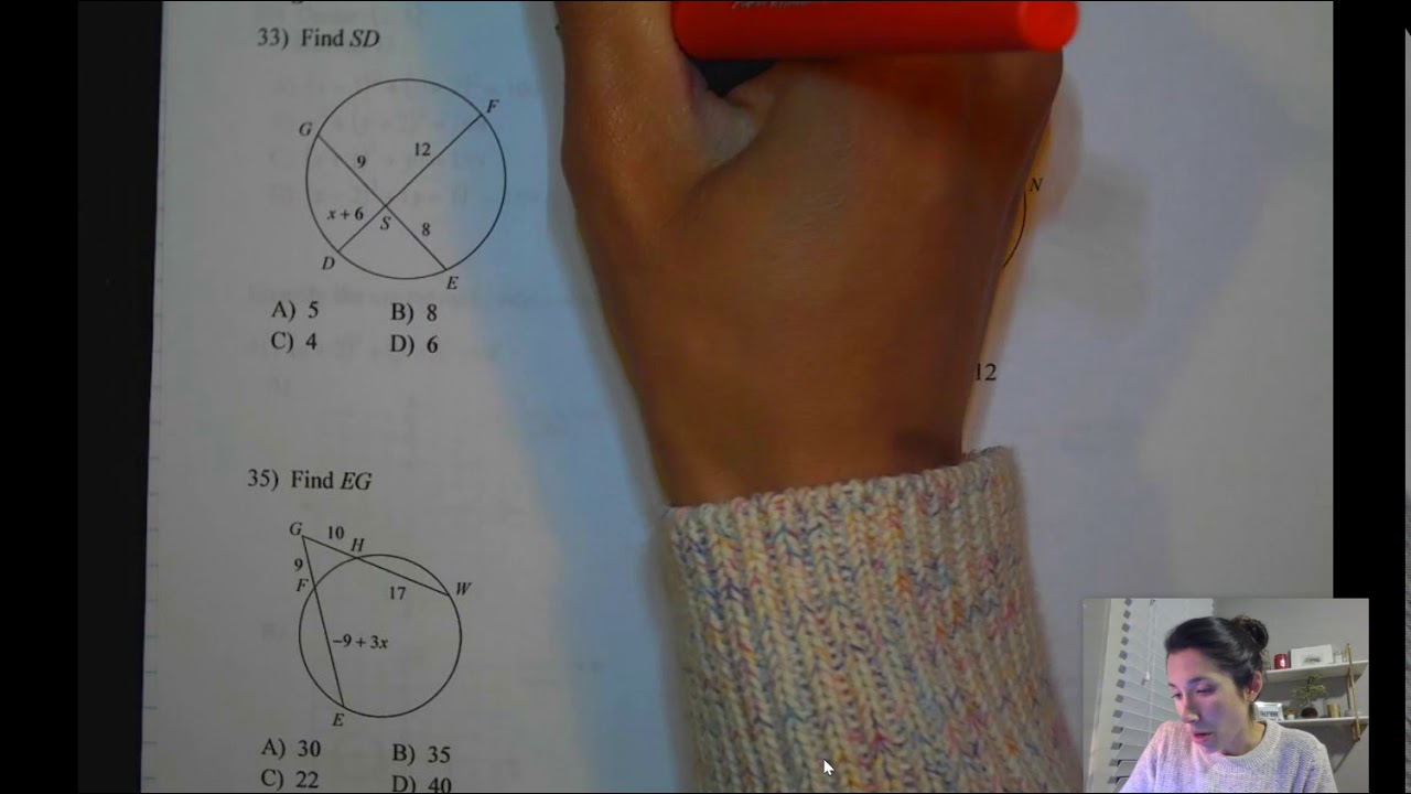 Unit 9 Practice Test - Circles (Part 2) - YouTube