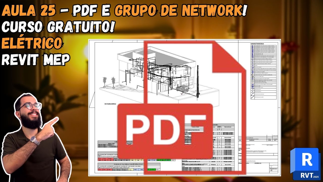 Aula 25 - Plotagem do PDF e Acesso do Grupo de Network - Curso Projeto Elétrico REVIT MEP - YouTube