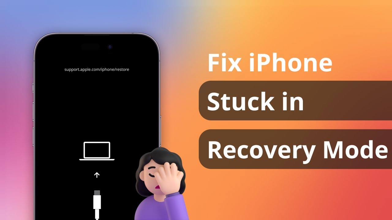 Top 4 Ways to Fix iPhone Stuck in Recovery Mode 2024 - YouTube