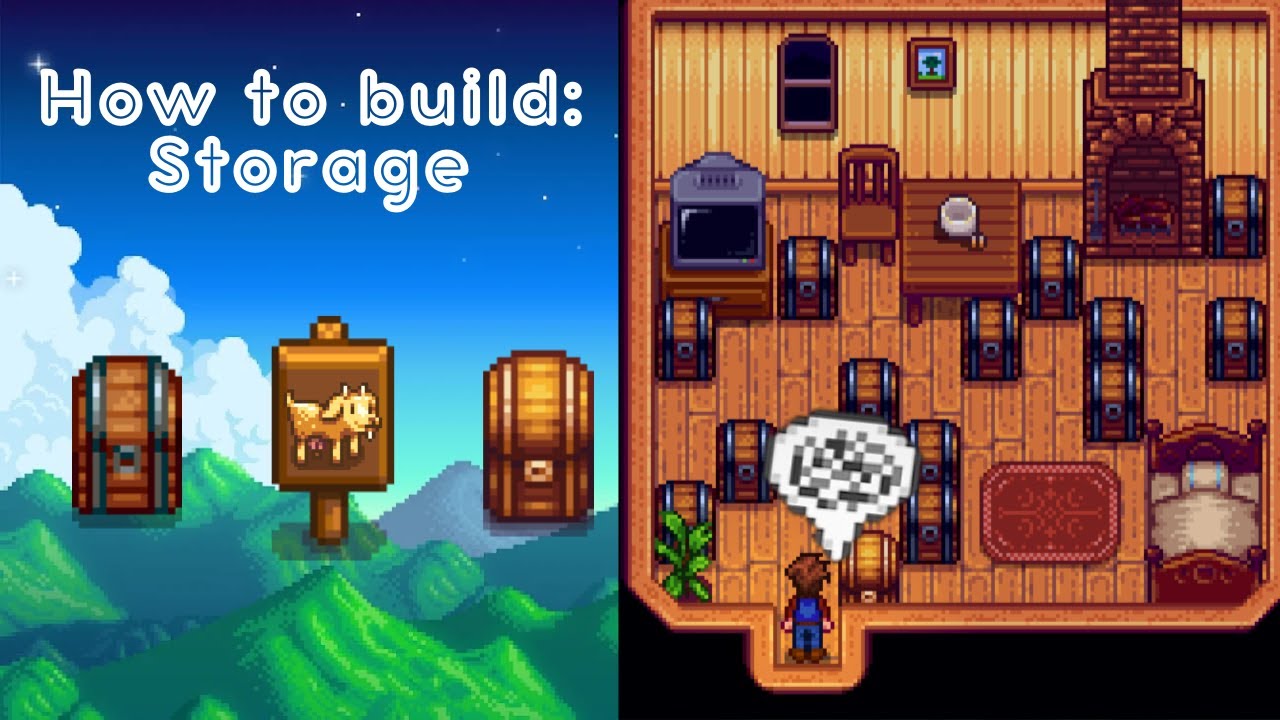 HOW to actually build a storage | 1.6 Stardew Valley GUIDE - YouTube