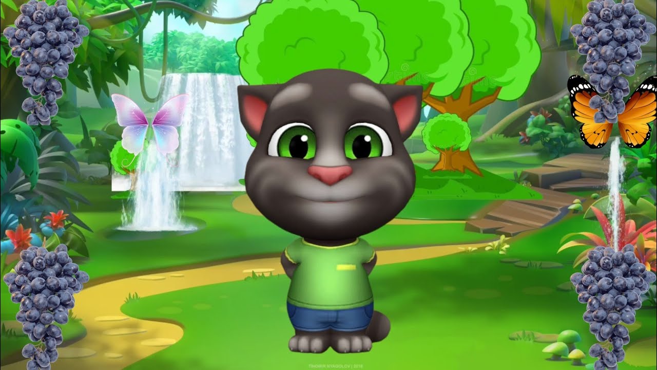 Cartoon Talking tom black angoor for kids fan video - YouTube