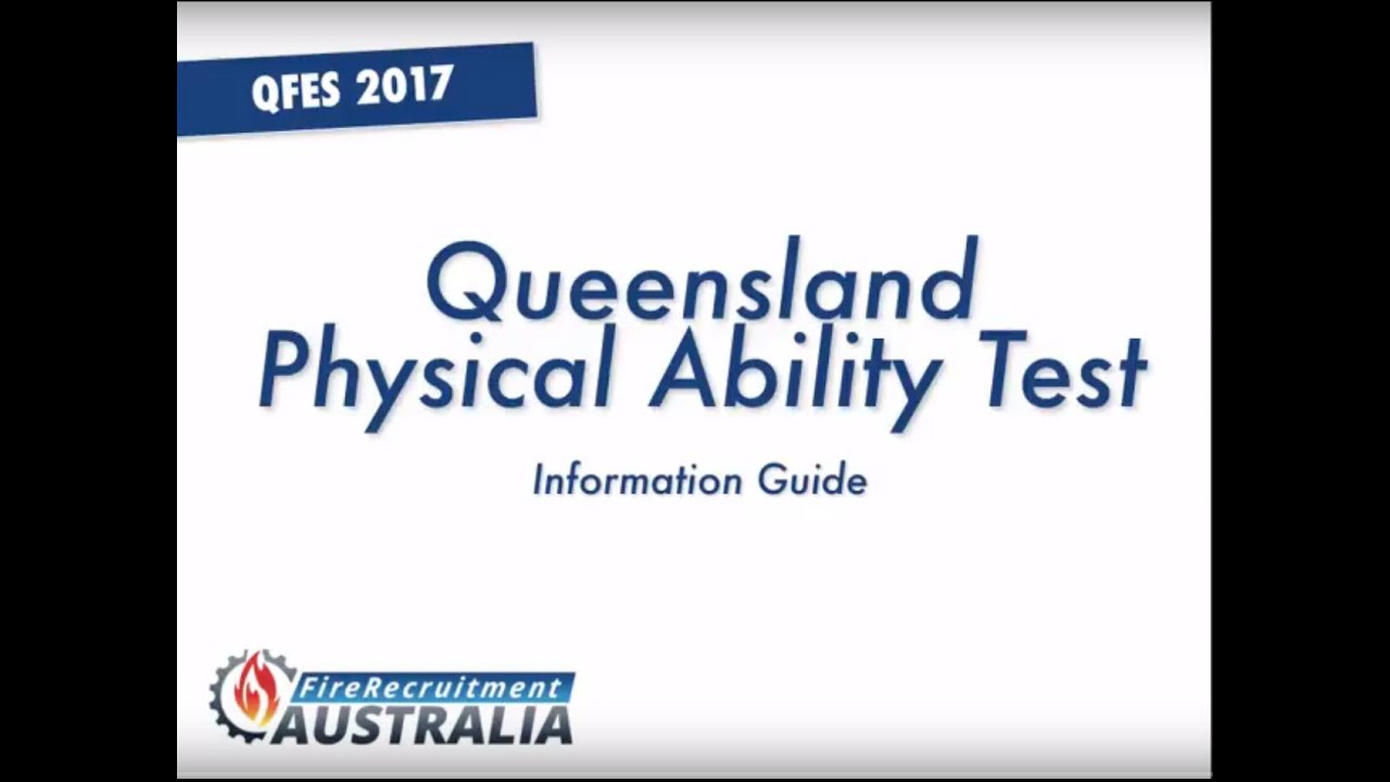 QFES QPAT Demonstration 2016 2017 - YouTube
