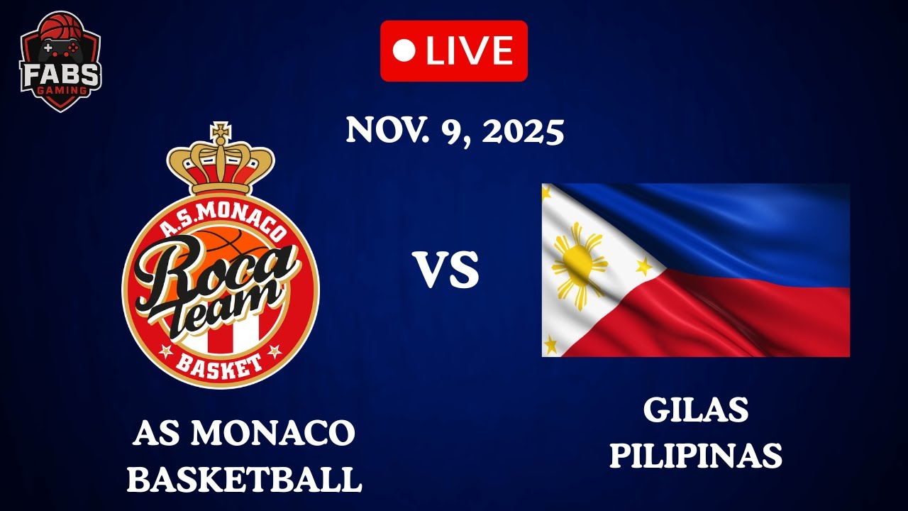 LIVE NOW! GILAS PILIPINAS vs AS MONACO | GAME TODAY | Gilas vs Europe ...