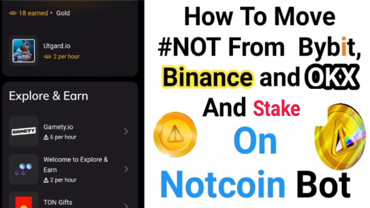 How to stake $NOT on Notcoin Bot, - YouTube