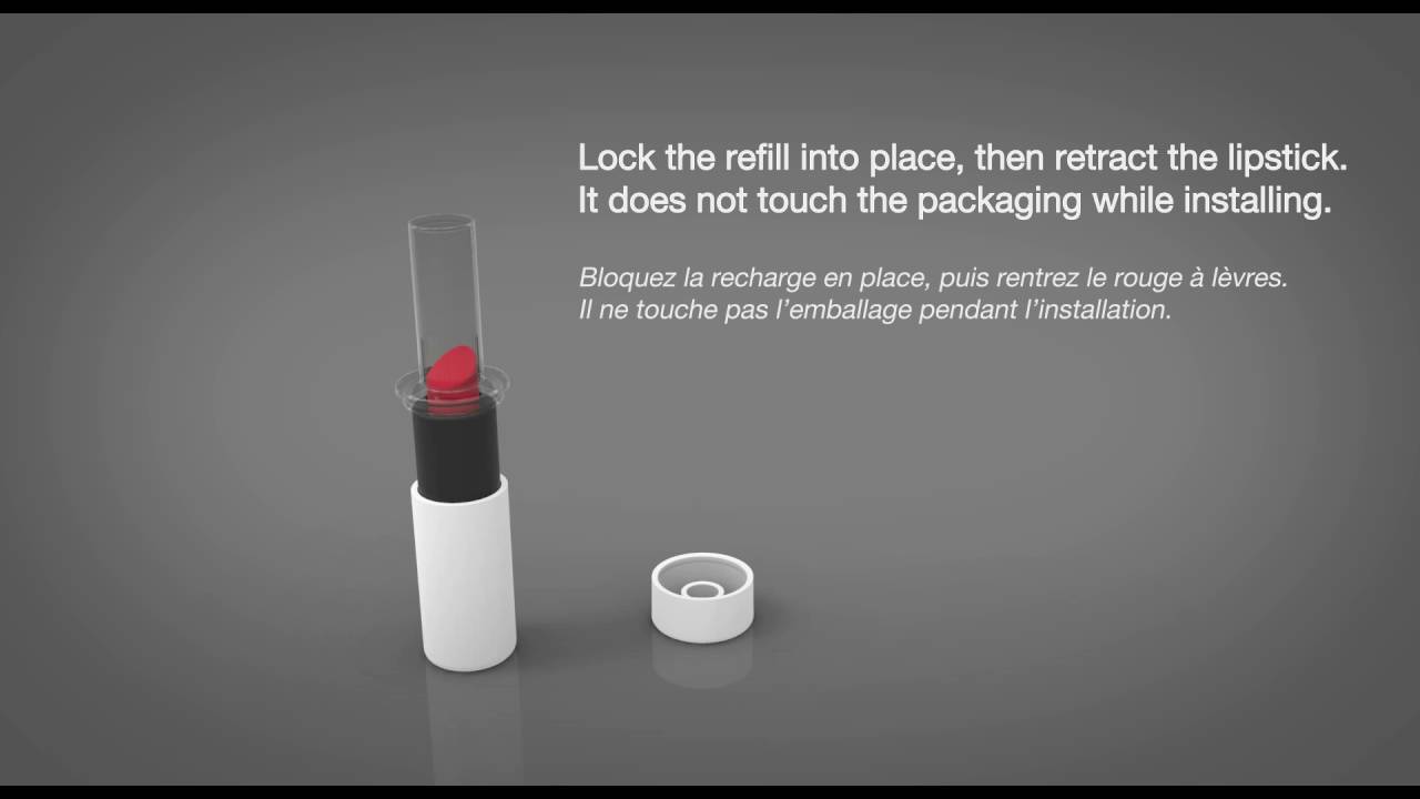 Refillable lipstick - YouTube