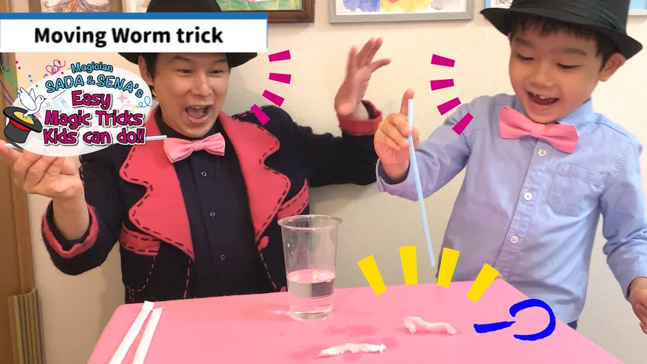 Moving Worm Trick- EASY Magic Tricks Kids Can Do! - Magic Tutorial No ...