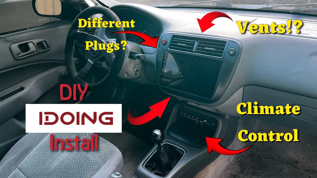 How To Install An IDOING Radio Into Your 95-01 Honda Civic!!! (VERY ...