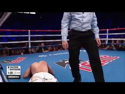 Golovkin vs Martirosyan knockout