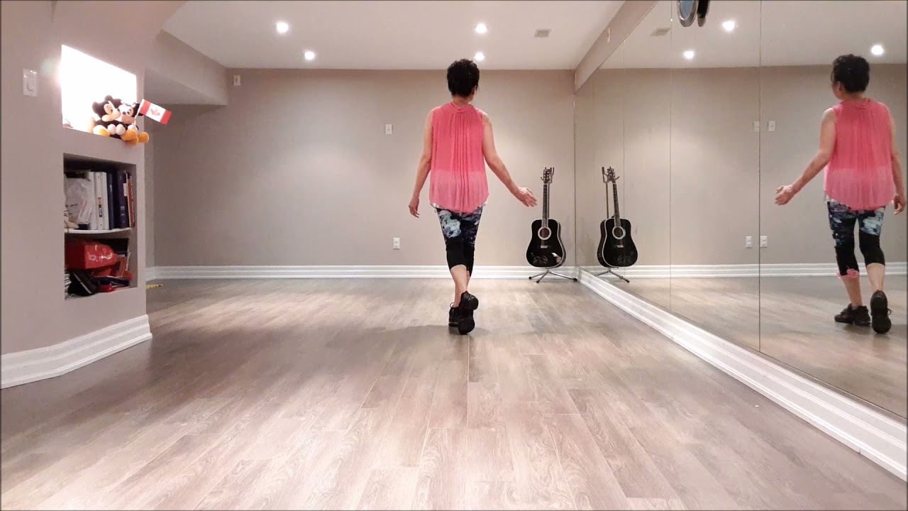 Into The Dark Night line dance (dance & teach) - YouTube