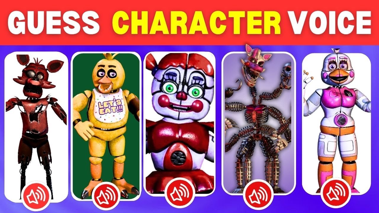 Impossible Guess The FNAF Characters by their Voice! - Fnaf Quiz | Five ...
