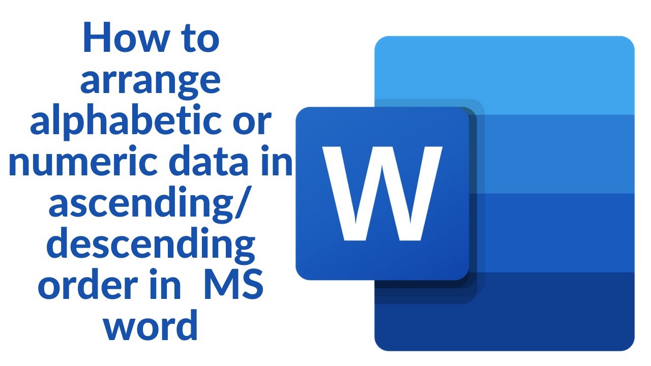 How To Arrange Alphabetic Or Numeric Data In Ascending descending Order how-to-arrange-alphabetic-or-numeric-data-in-ascending-descending-order