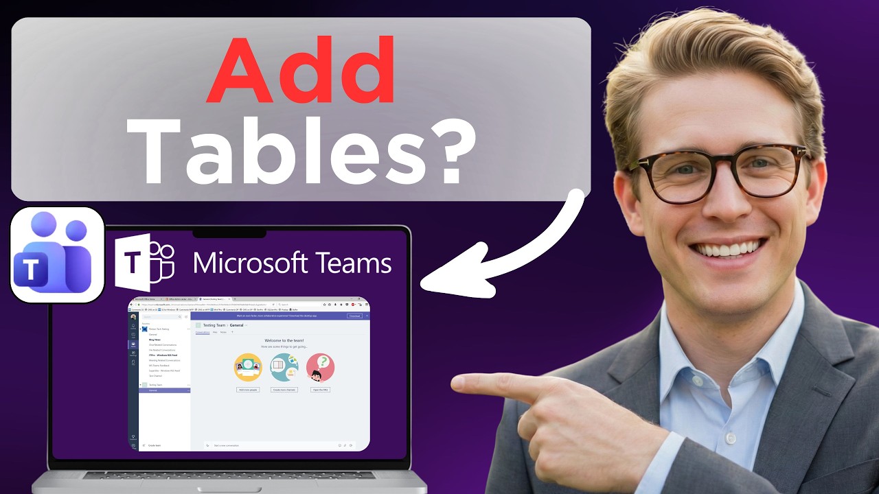 How to Add Tables in Microsoft Teams Channel (Easy Guide) - YouTube