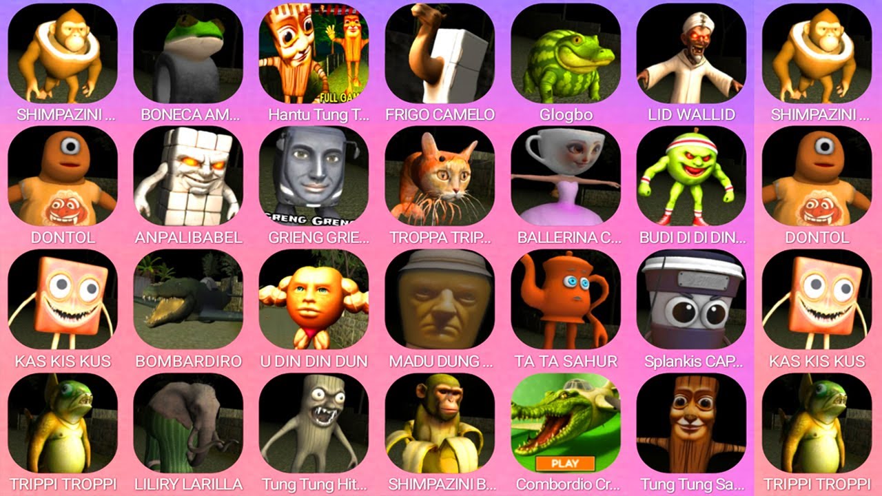 New Tung Tung Tung Tung Sahur newly updated Many Scary Monsters Tung UDIN DIN DIN DUN,DONTON 1 2 ...